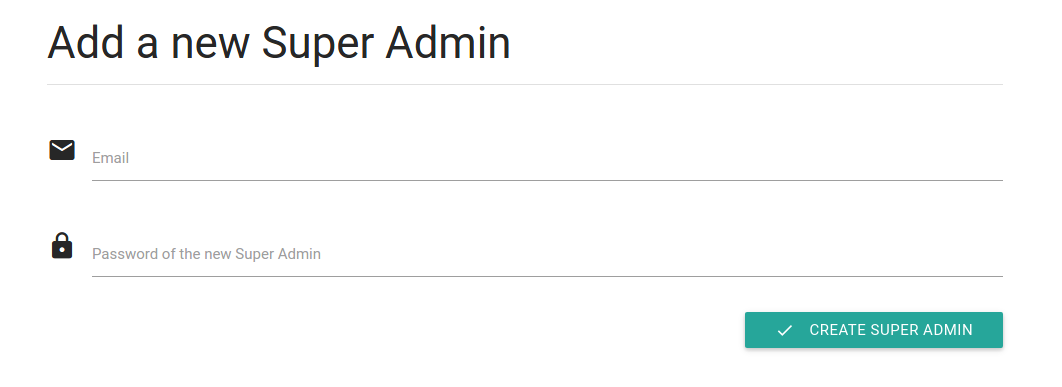 Super admin management · Admin Manual
